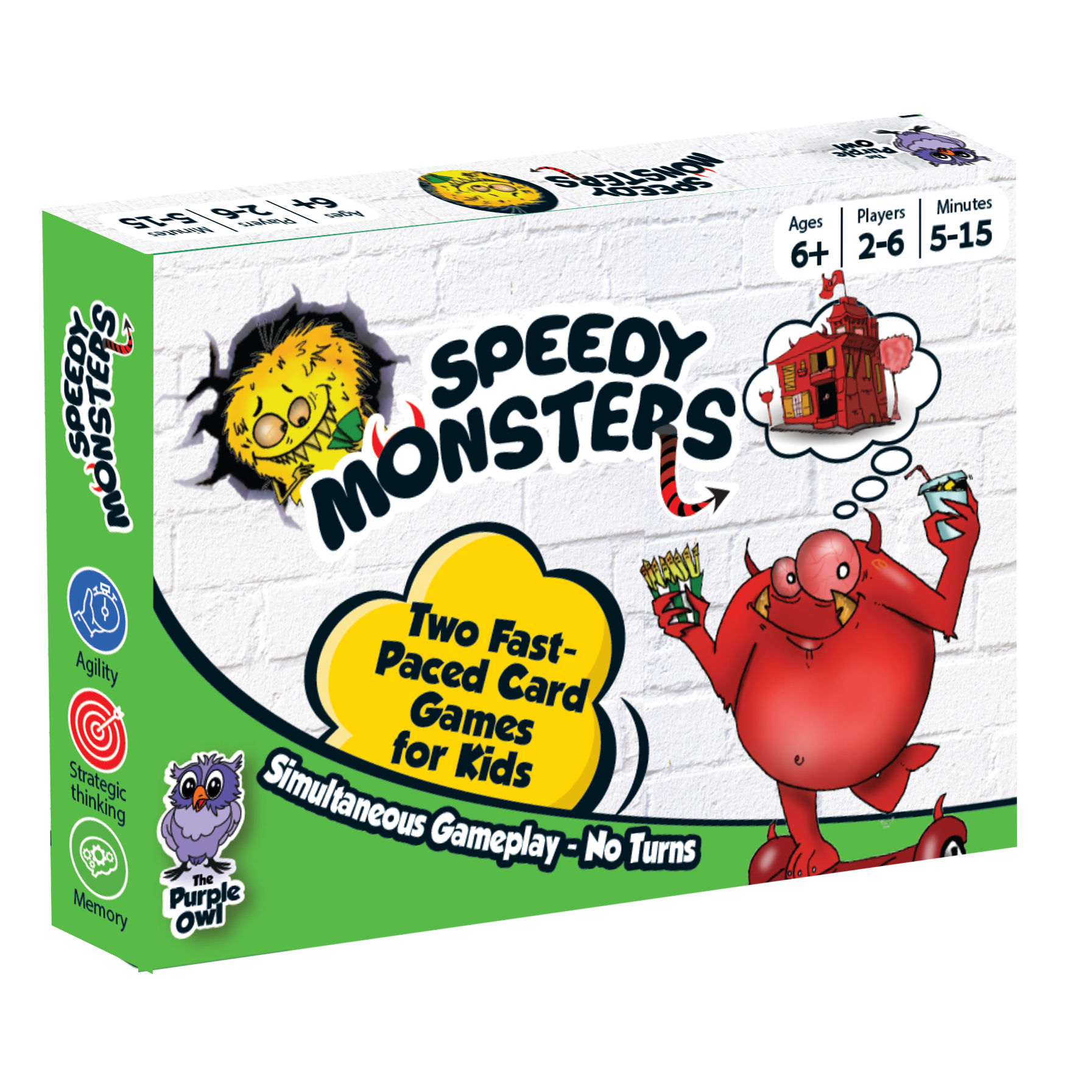 Speedy Monsters - Fast-paced card game for kids ages 4-8 and 8-12 – The ...